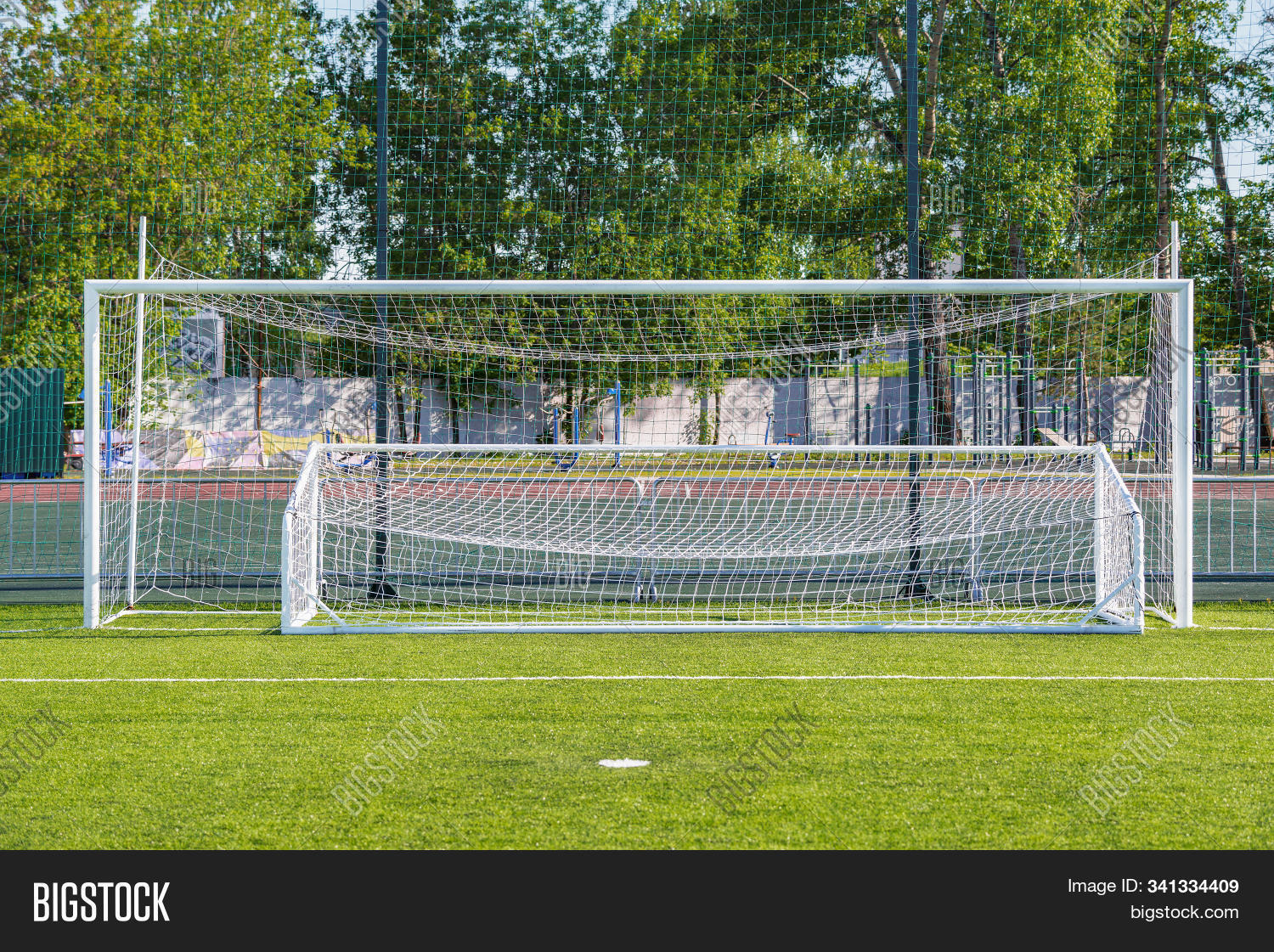 Two Football Gates Image & Photo (Free Trial) | Bigstock