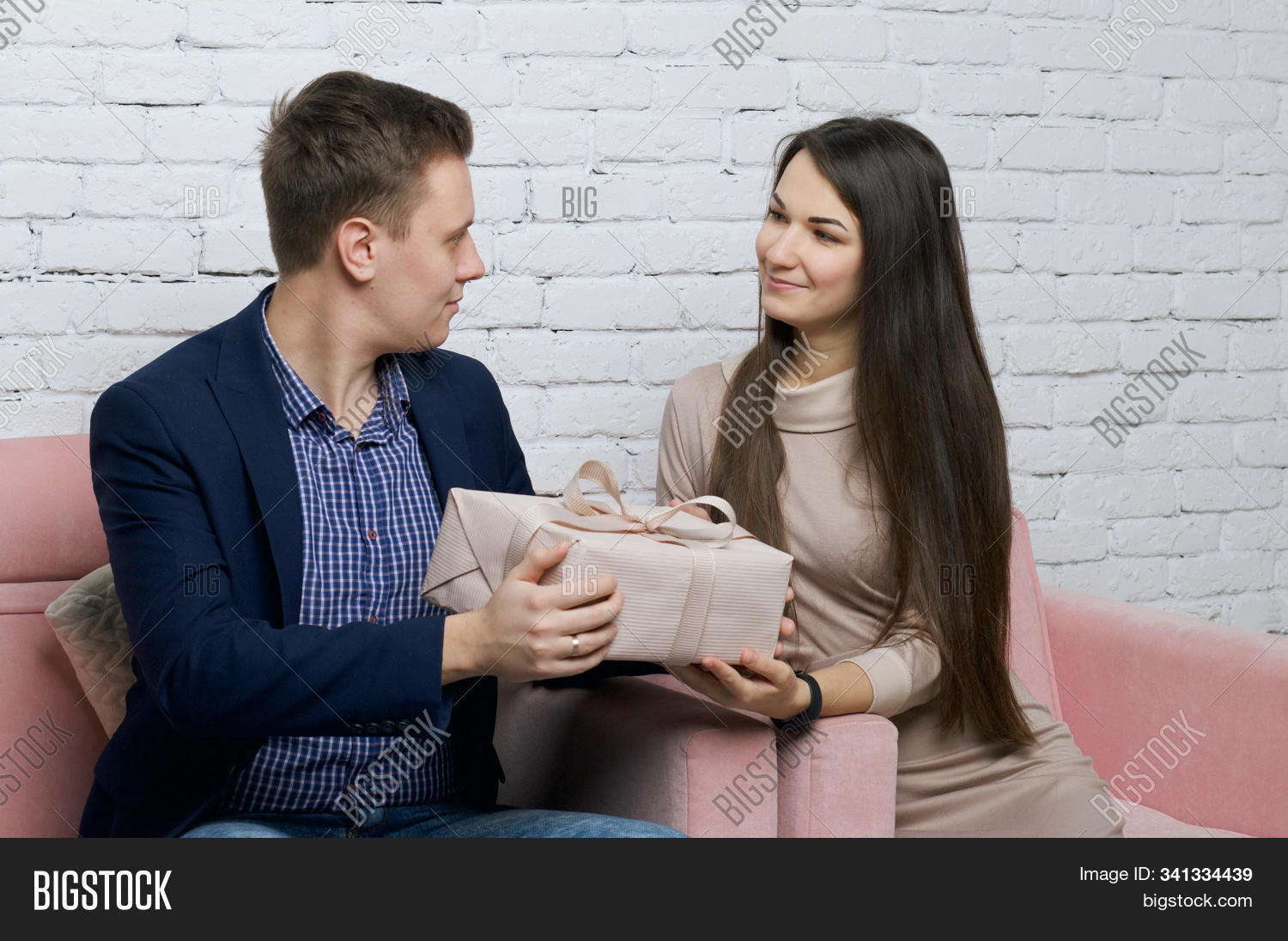 Young Man Gives Gift Image & Photo (Free Trial) | Bigstock