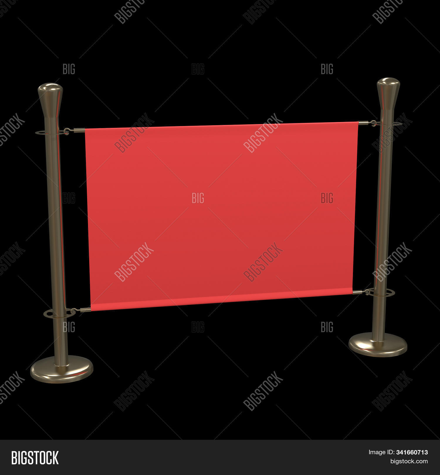 Red Gold Banner Stand Image & Photo (Free Trial) | Bigstock