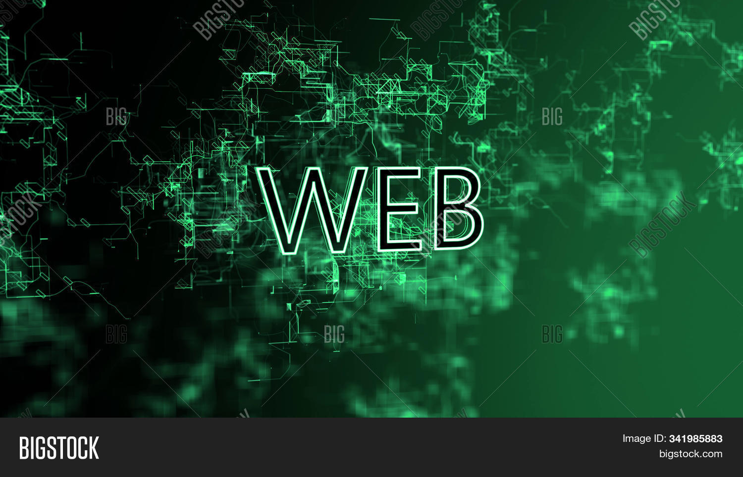 Digital Network. Text Image & Photo (Free Trial) | Bigstock