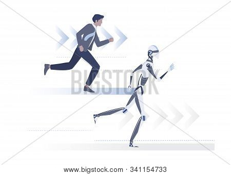 Robot Vs Human Vector & Photo (Free Trial) | Bigstock