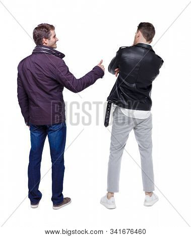 Back View Two Man Image & Photo (Free Trial) | Bigstock