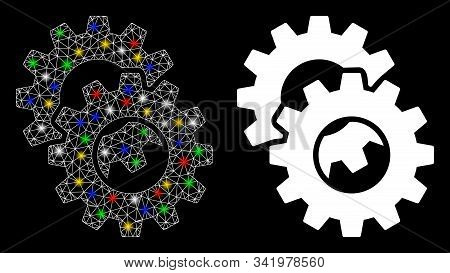 Glossy Mesh Gears Vector & Photo (Free Trial) | Bigstock