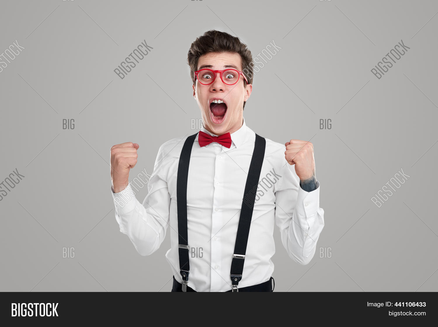 Excited Comic Male Image & Photo (Free Trial) | Bigstock
