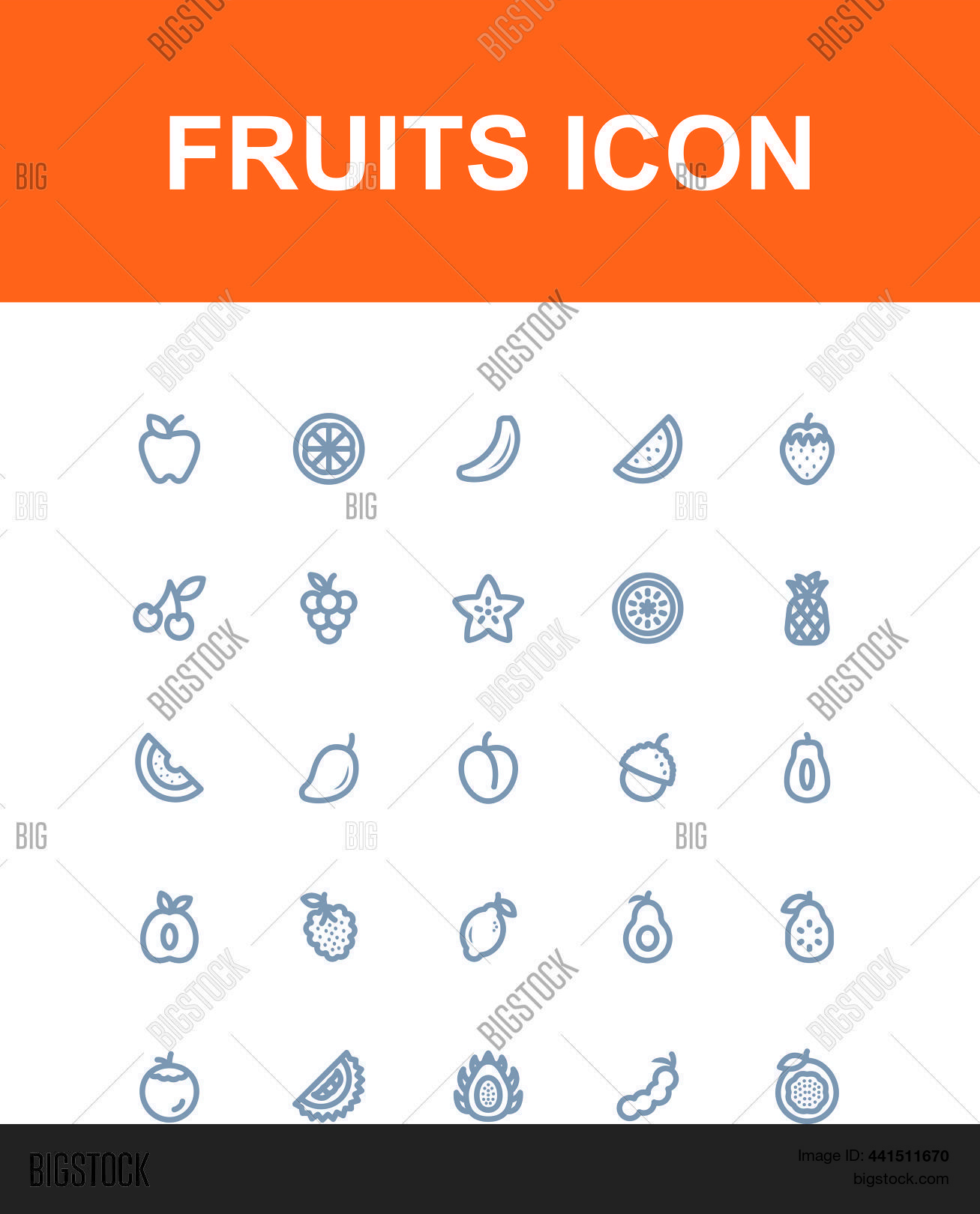 Complete Set Fruit Vector & Photo (Free Trial) | Bigstock