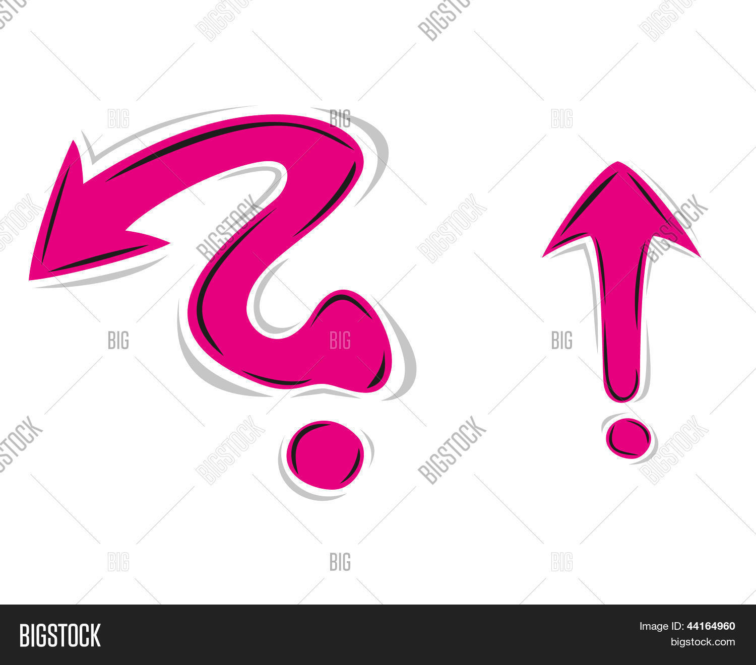 Two Arrows Question Vector & Photo (Free Trial) | Bigstock