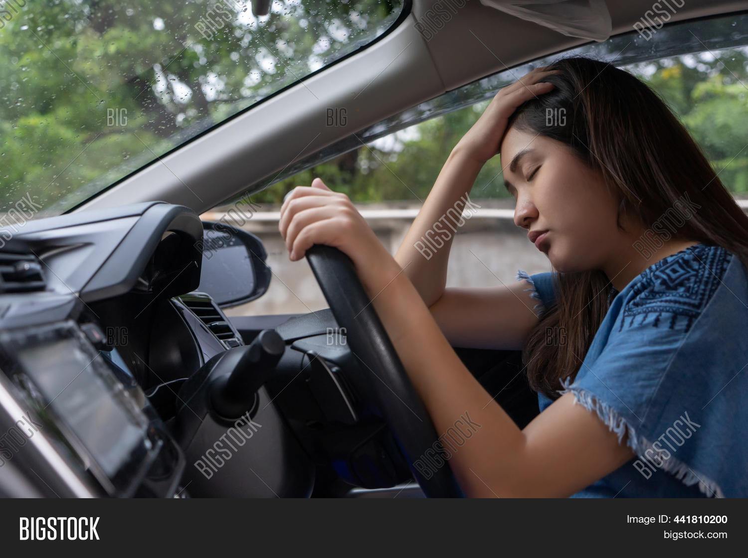 Stressed Woman Drive Image & Photo (Free Trial) | Bigstock