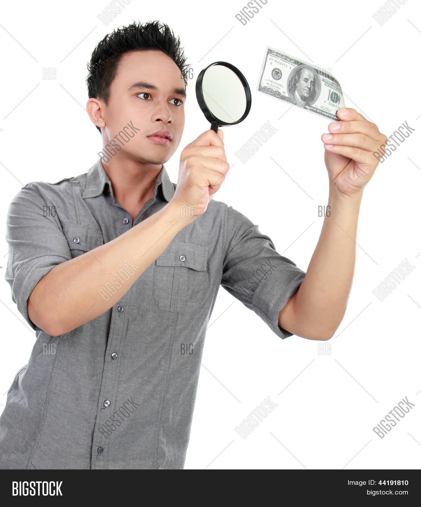 Man Looking Dollar Image & Photo (Free Trial) | Bigstock
