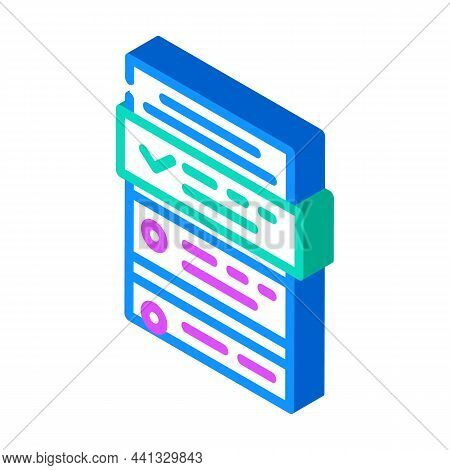 Task List Isometric Vector & Photo (Free Trial) | Bigstock