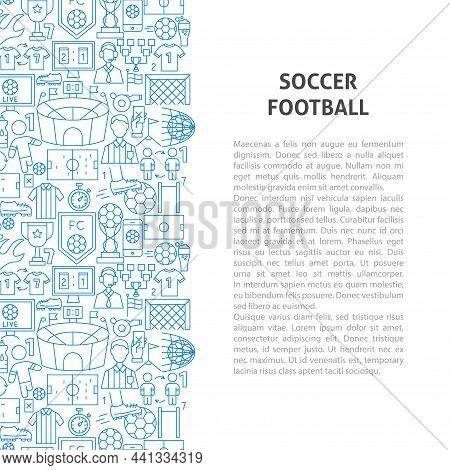 Soccer Football Line Vector & Photo (Free Trial) | Bigstock