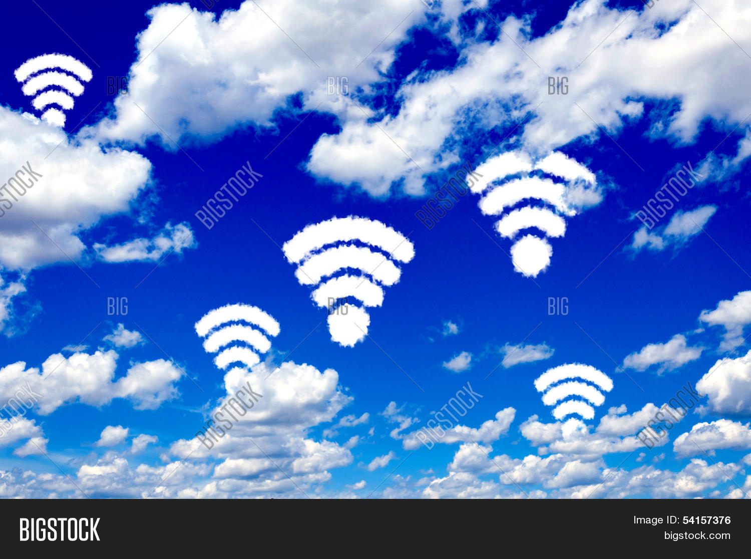 Wifi Clouds Image & Photo (Free Trial) | Bigstock