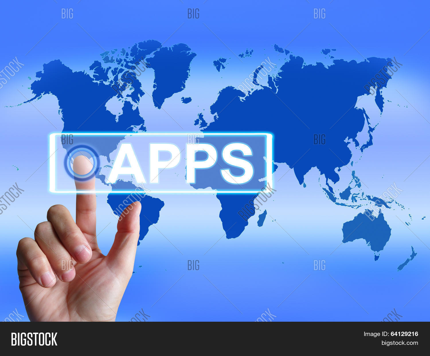 Apps Map Represents Image & Photo (Free Trial) | Bigstock