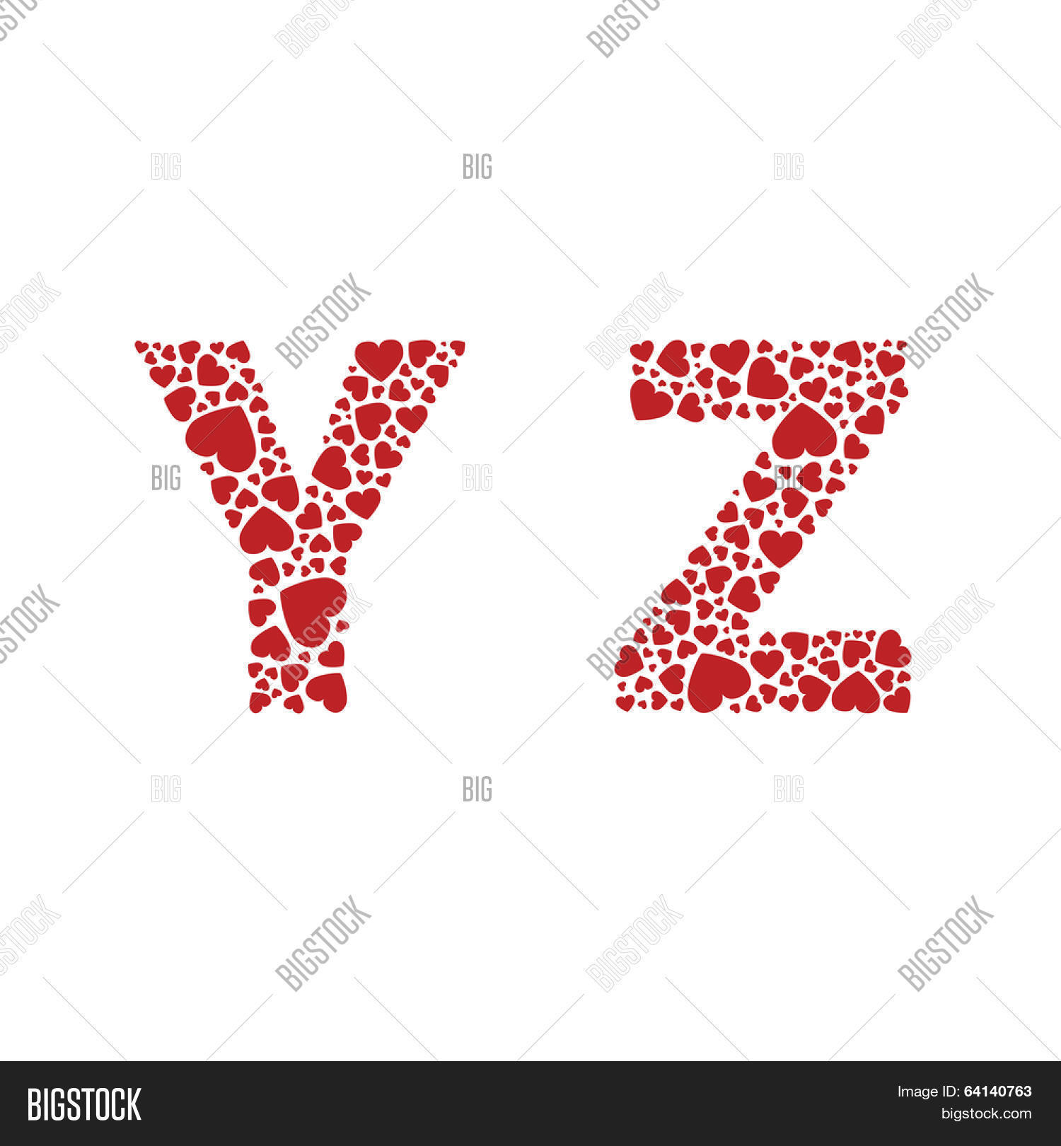 YZ Heart Alphabet Image & Photo (Free Trial) | Bigstock