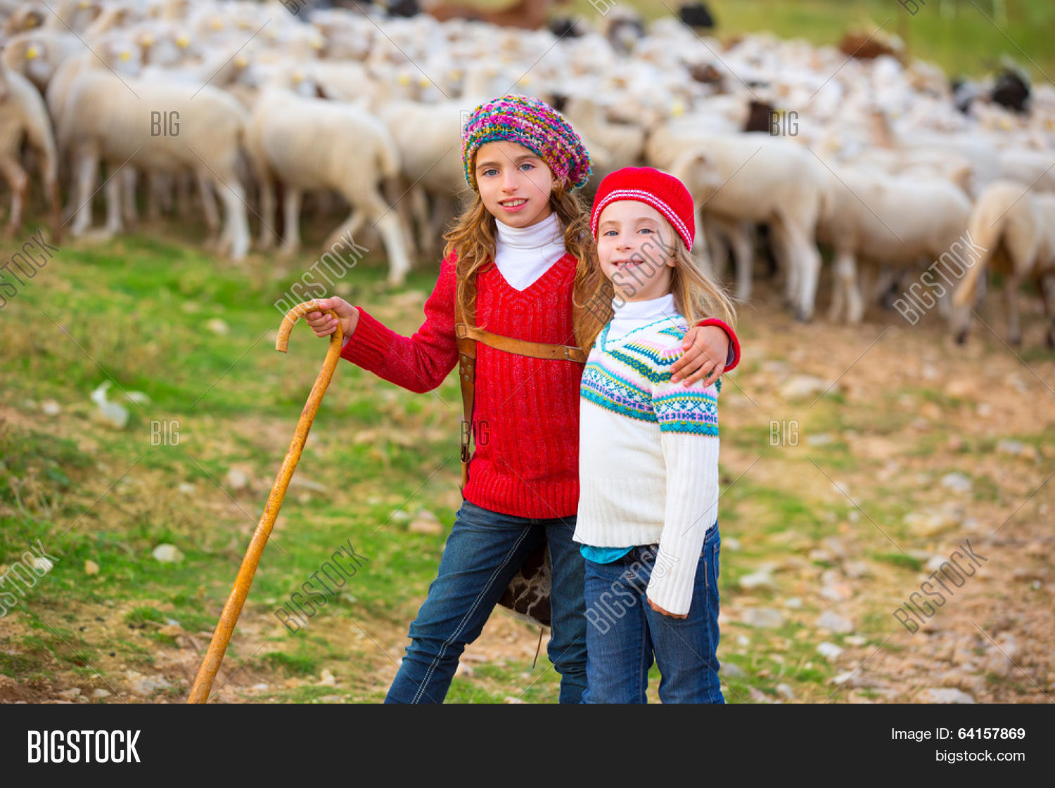 Kid Girl Shepherdess Image & Photo (Free Trial) | Bigstock