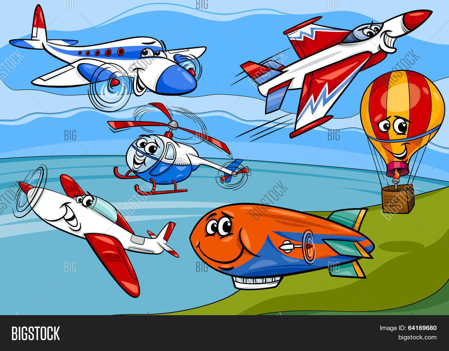 Planes Aircraft Group Vector & Photo (Free Trial) | Bigstock