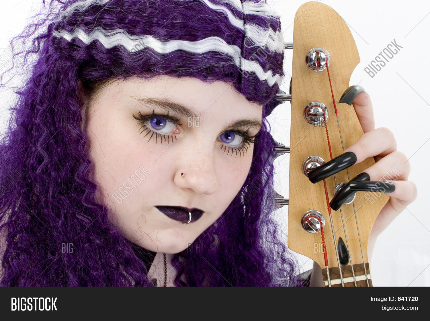 Goth Girl Bass Player Image & Photo (Free Trial) | Bigstock