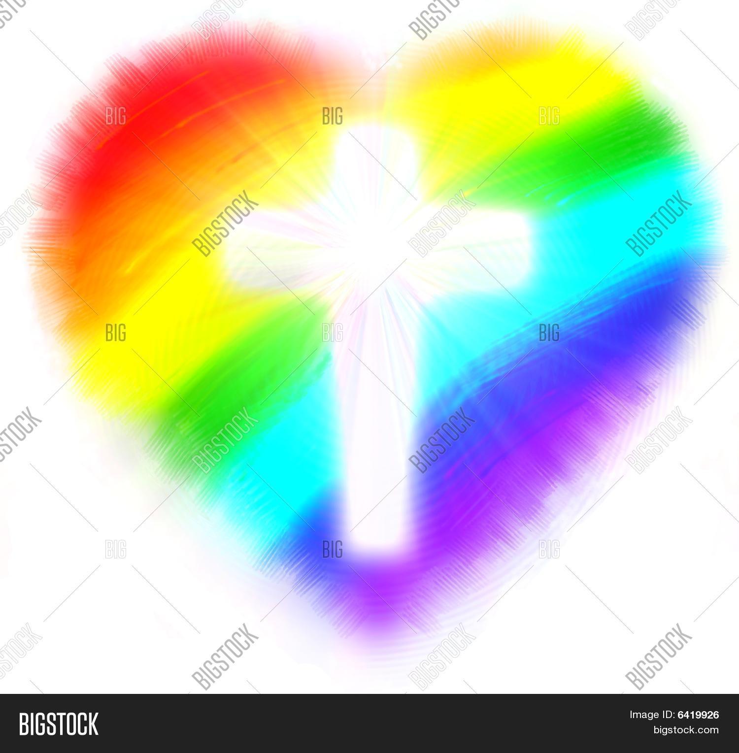 Rainbow Heart Love Image & Photo (Free Trial) | Bigstock