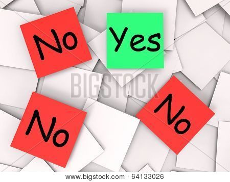 Yes No Post- Notes Image & Photo (Free Trial) | Bigstock