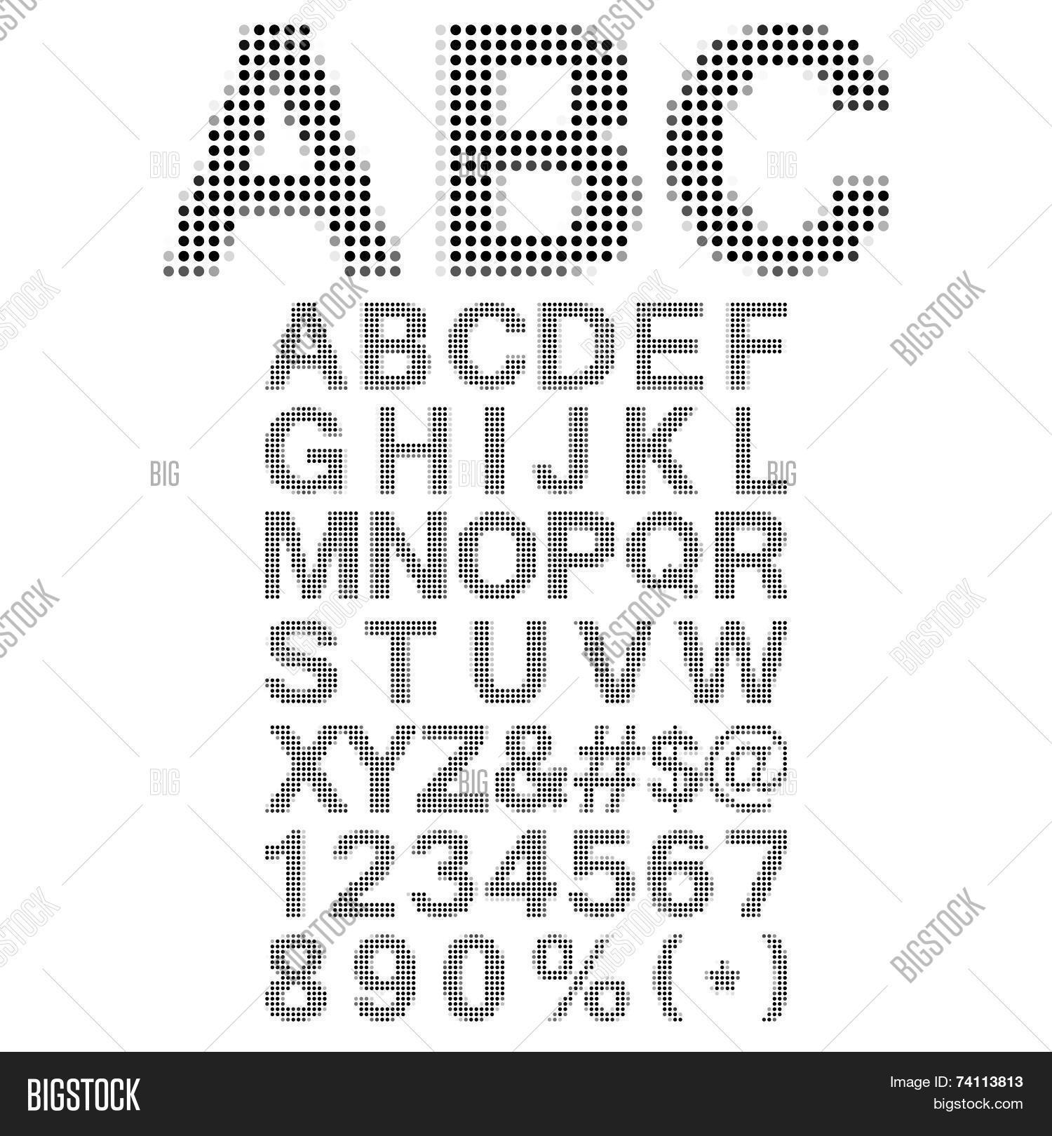 Pixel Font - Vector & Photo (Free Trial) | Bigstock