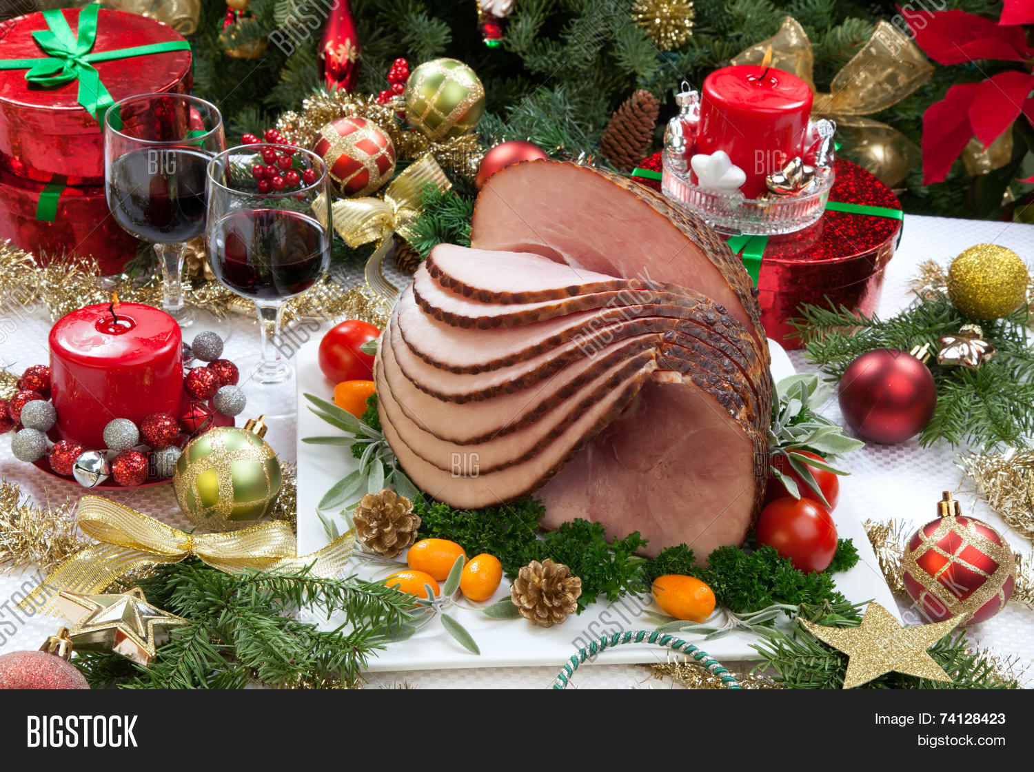 Christmas Glazed Ham Image & Photo (Free Trial) | Bigstock