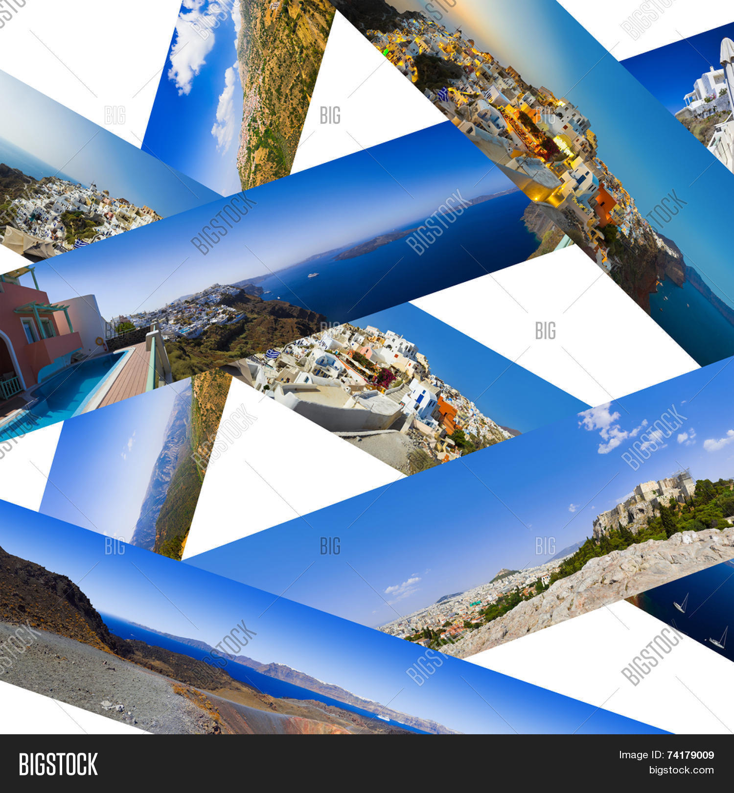 Collage Greece Travel Image & Photo (Free Trial) | Bigstock
