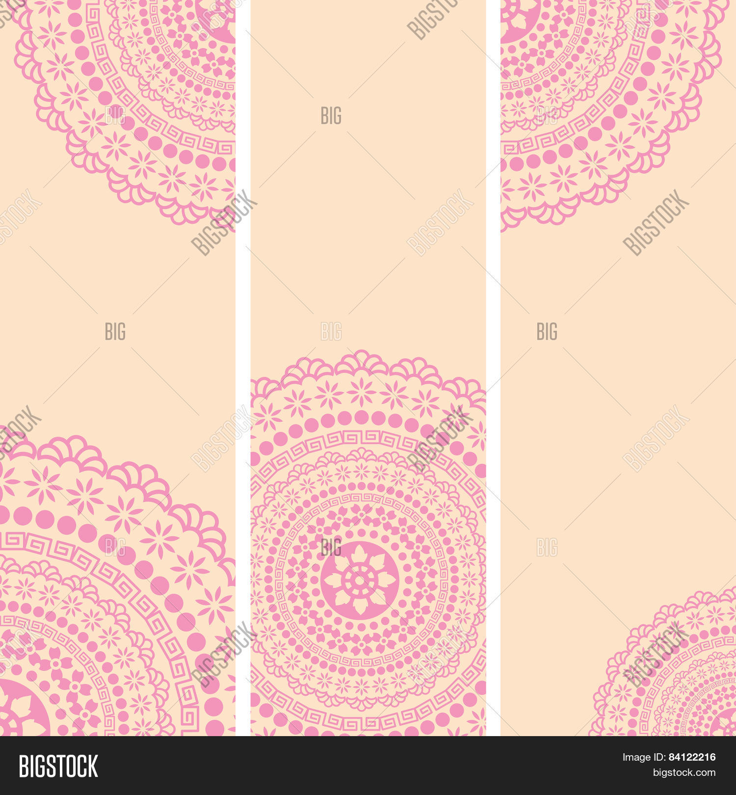 Set Pink Indian Henna Vector & Photo (Free Trial) | Bigstock