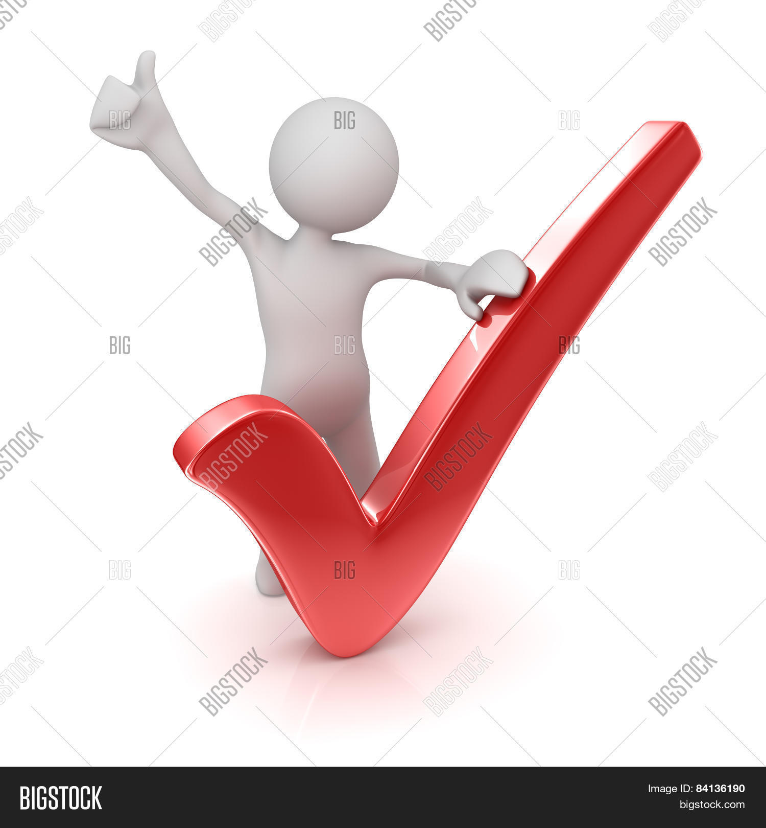 Check Mark Man 图片和照片（免费试用） | Bigstock