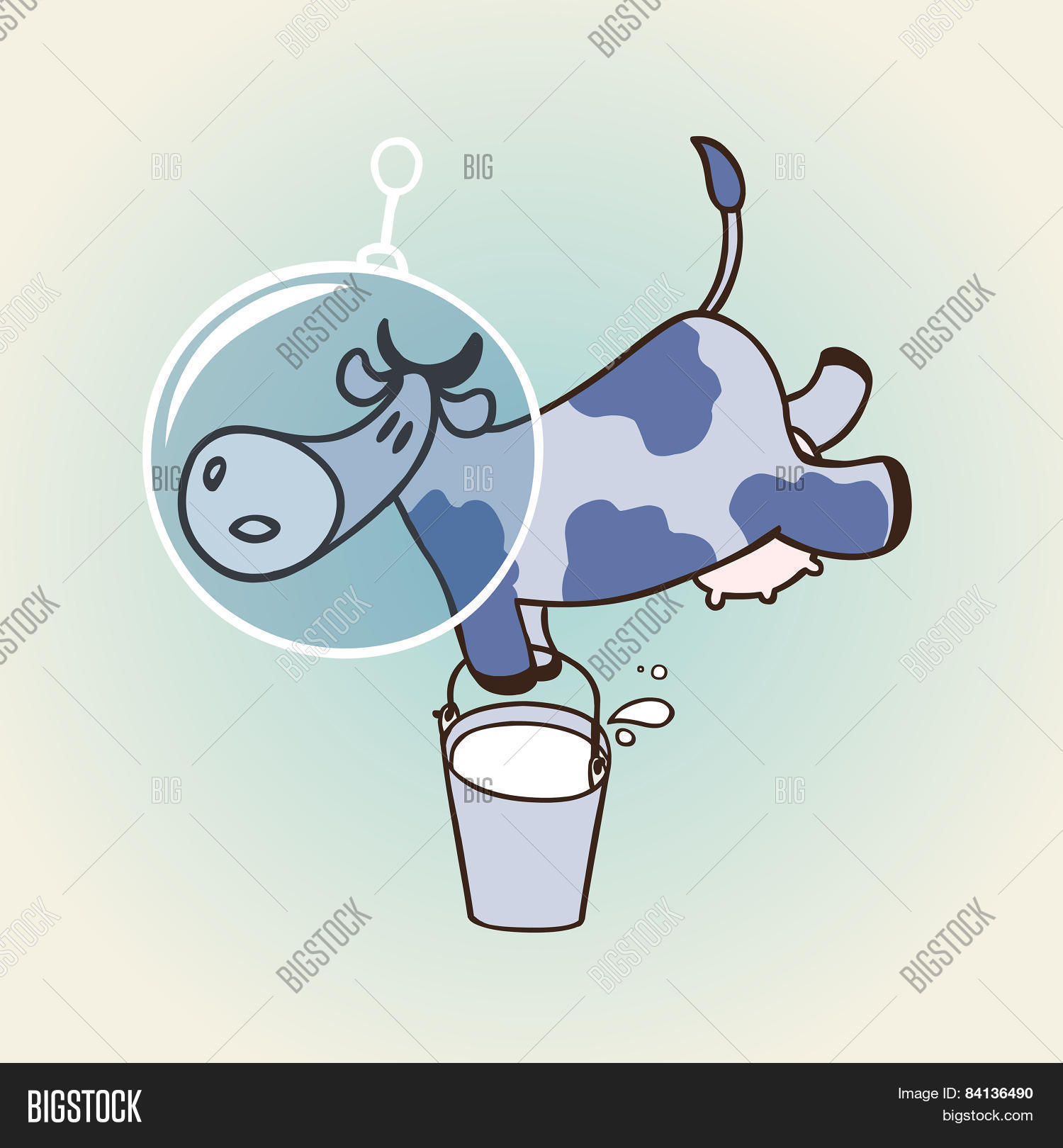 Cow Space Vector & Photo (Free Trial) | Bigstock