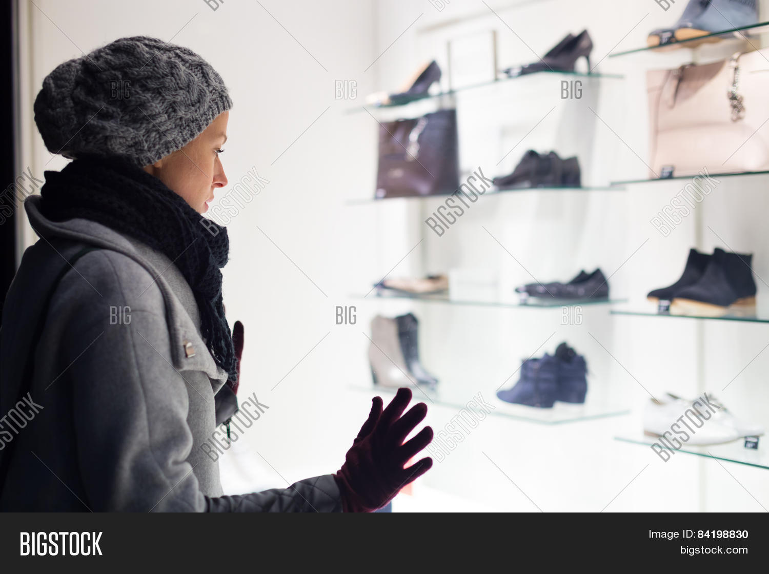 Woman Window Shopping Image & Photo (Free Trial) | Bigstock