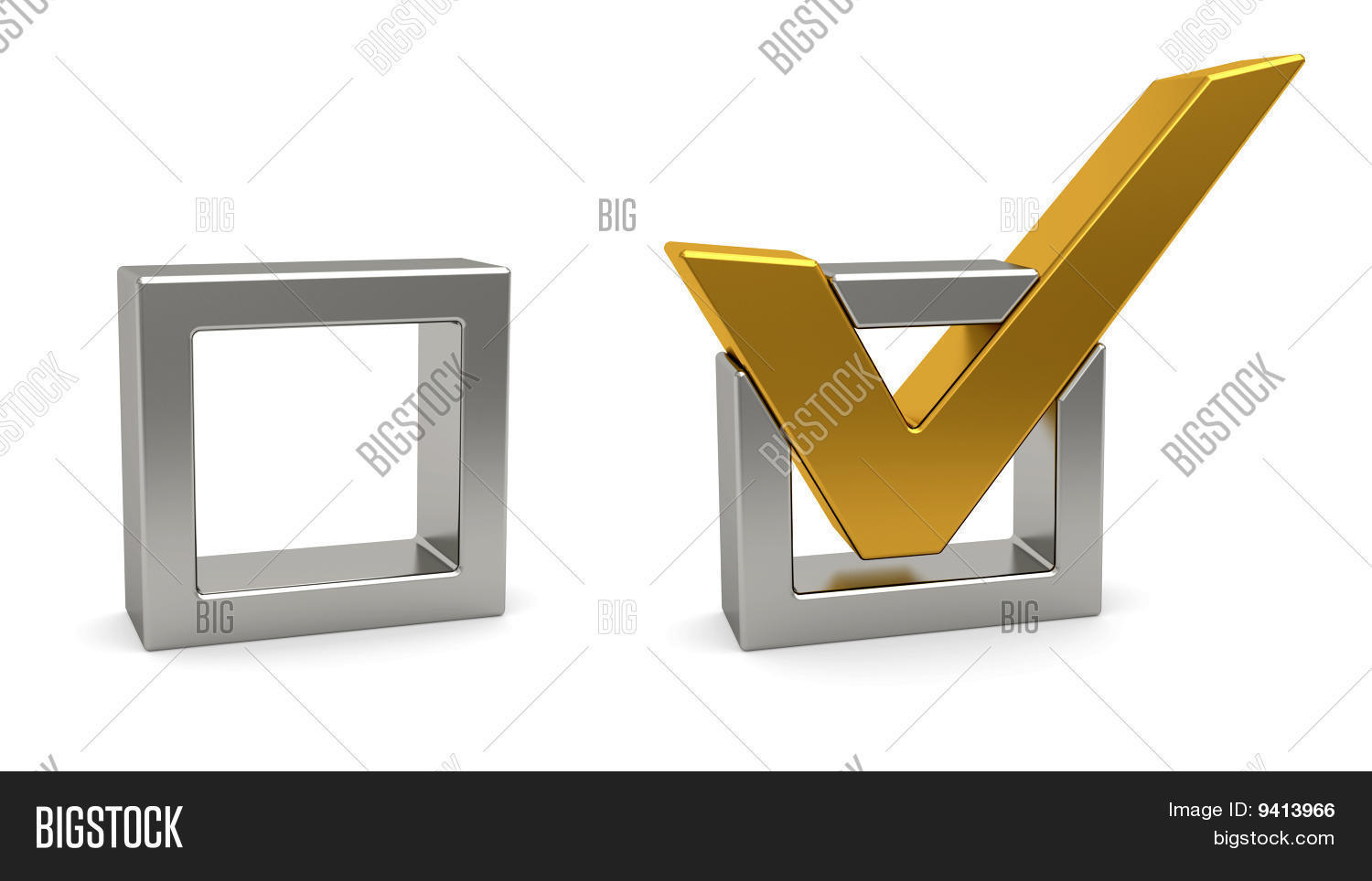 Golden Check Mark Image & Photo (Free Trial) | Bigstock