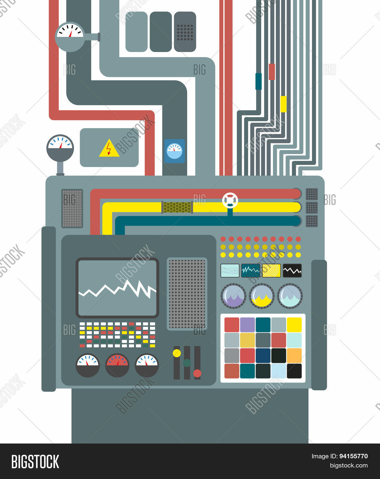 Production System. Vector & Photo (Free Trial) | Bigstock