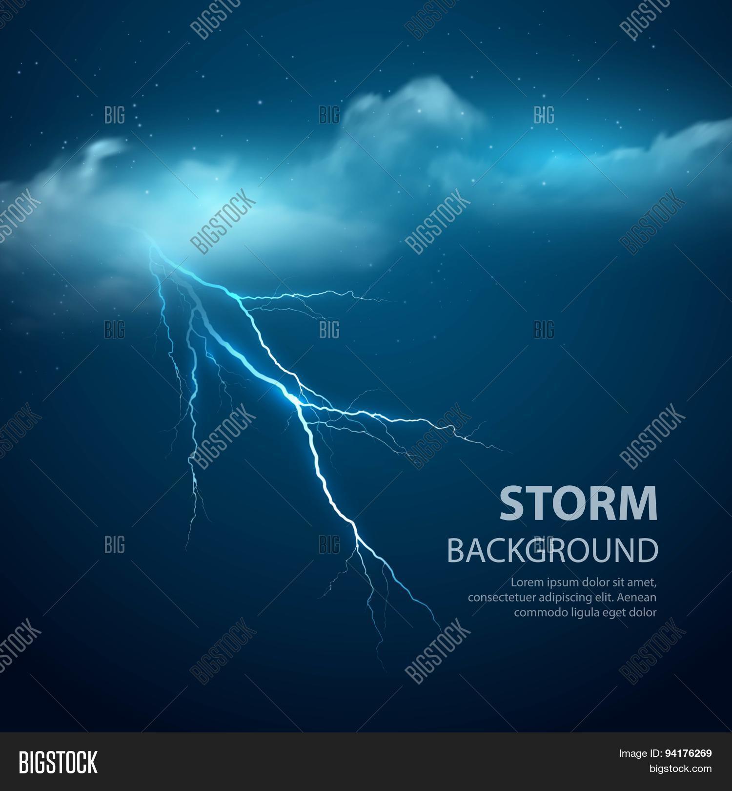 Thunderstorm Vector & Photo (Free Trial) | Bigstock
