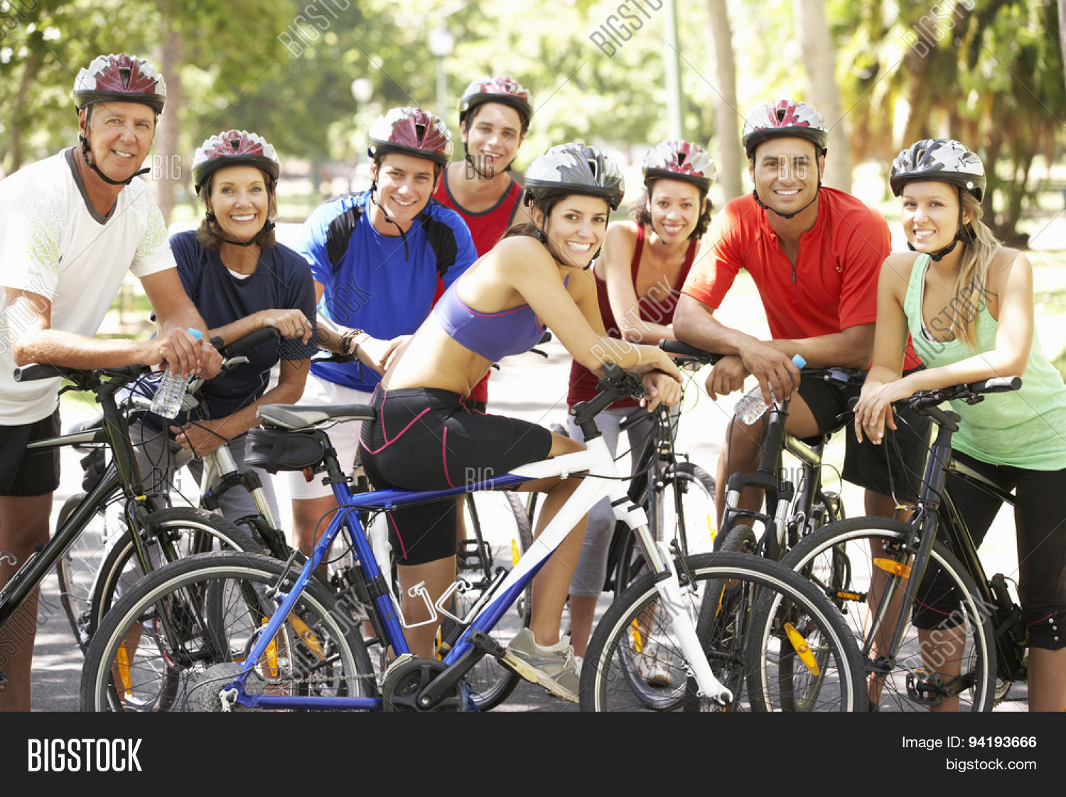 Group Cyclists Resting Image & Photo (Free Trial) | Bigstock