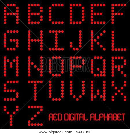 Digital Alphabet Vector & Photo (Free Trial) | Bigstock