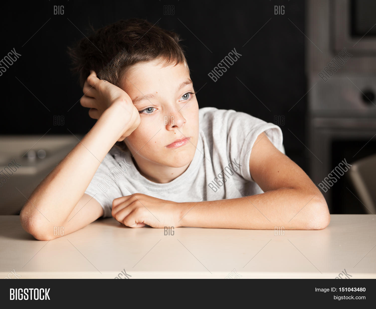 Sad Boy Home. Unhappy Image & Photo (Free Trial) | Bigstock