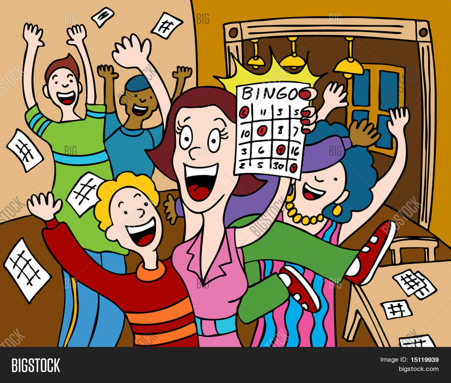 Cartoon Woman Winning Vector & Photo (Free Trial) | Bigstock