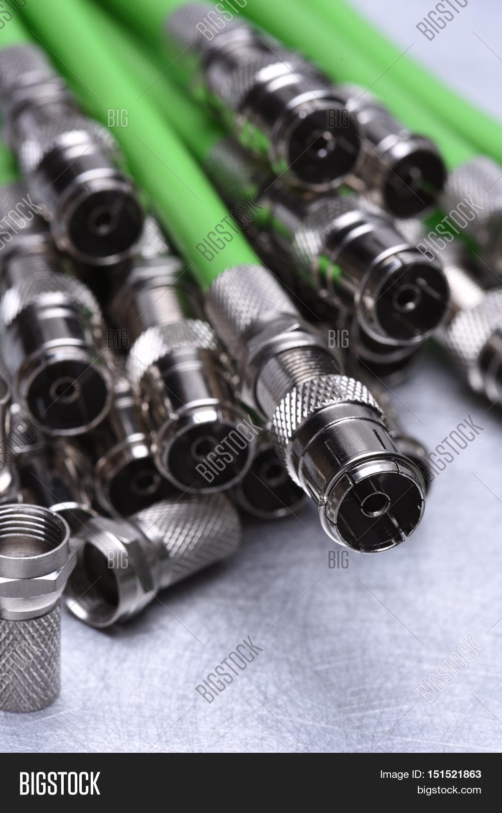 Coax TV Cable On Grey Image & Photo (Free Trial) | Bigstock