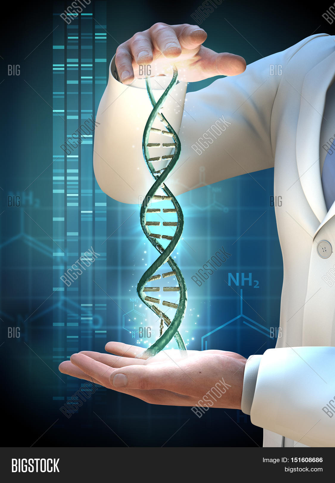 Scientist Holding Dna Image & Photo (Free Trial) | Bigstock