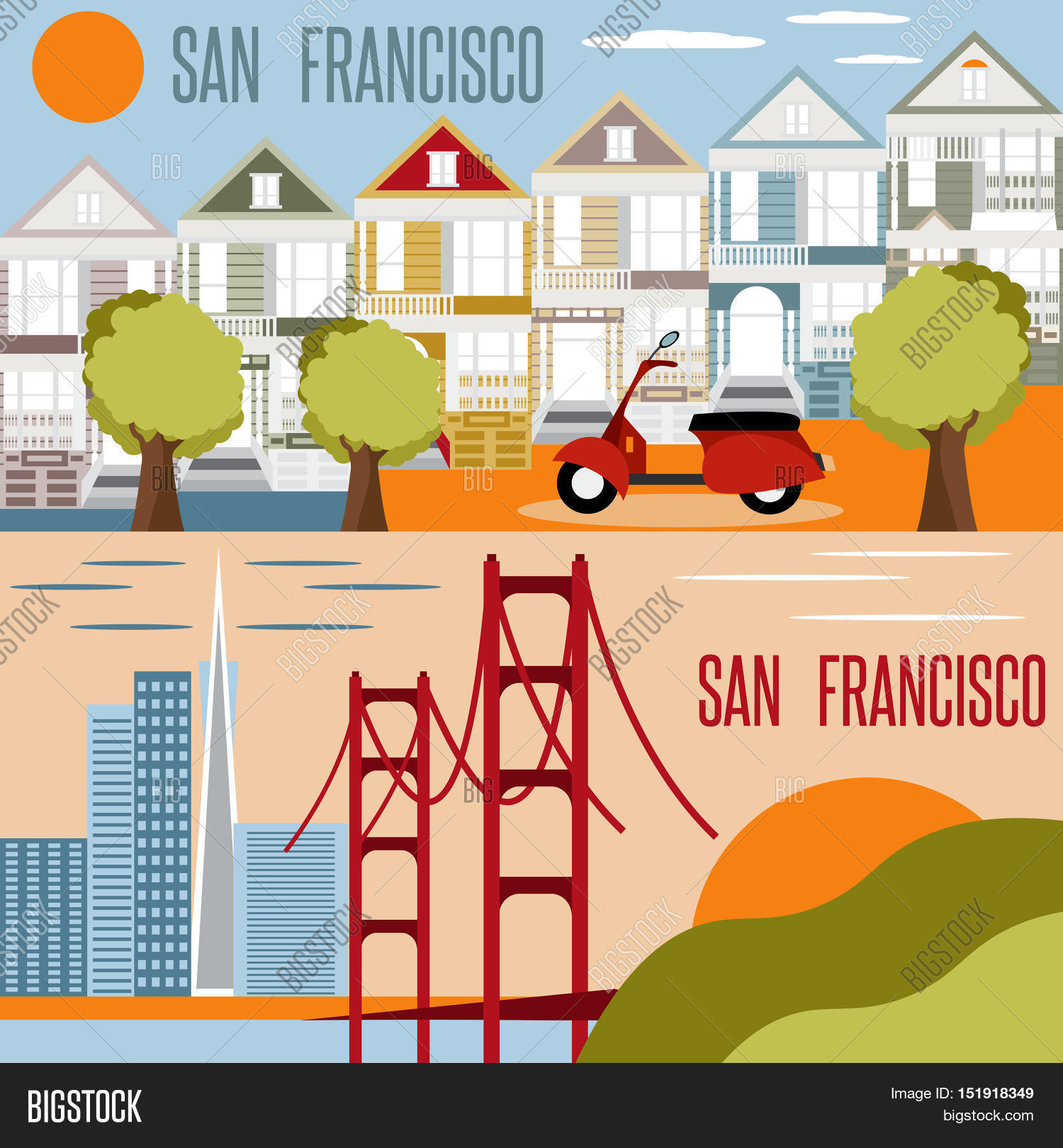 San Francisco Vector & Photo (Free Trial) | Bigstock