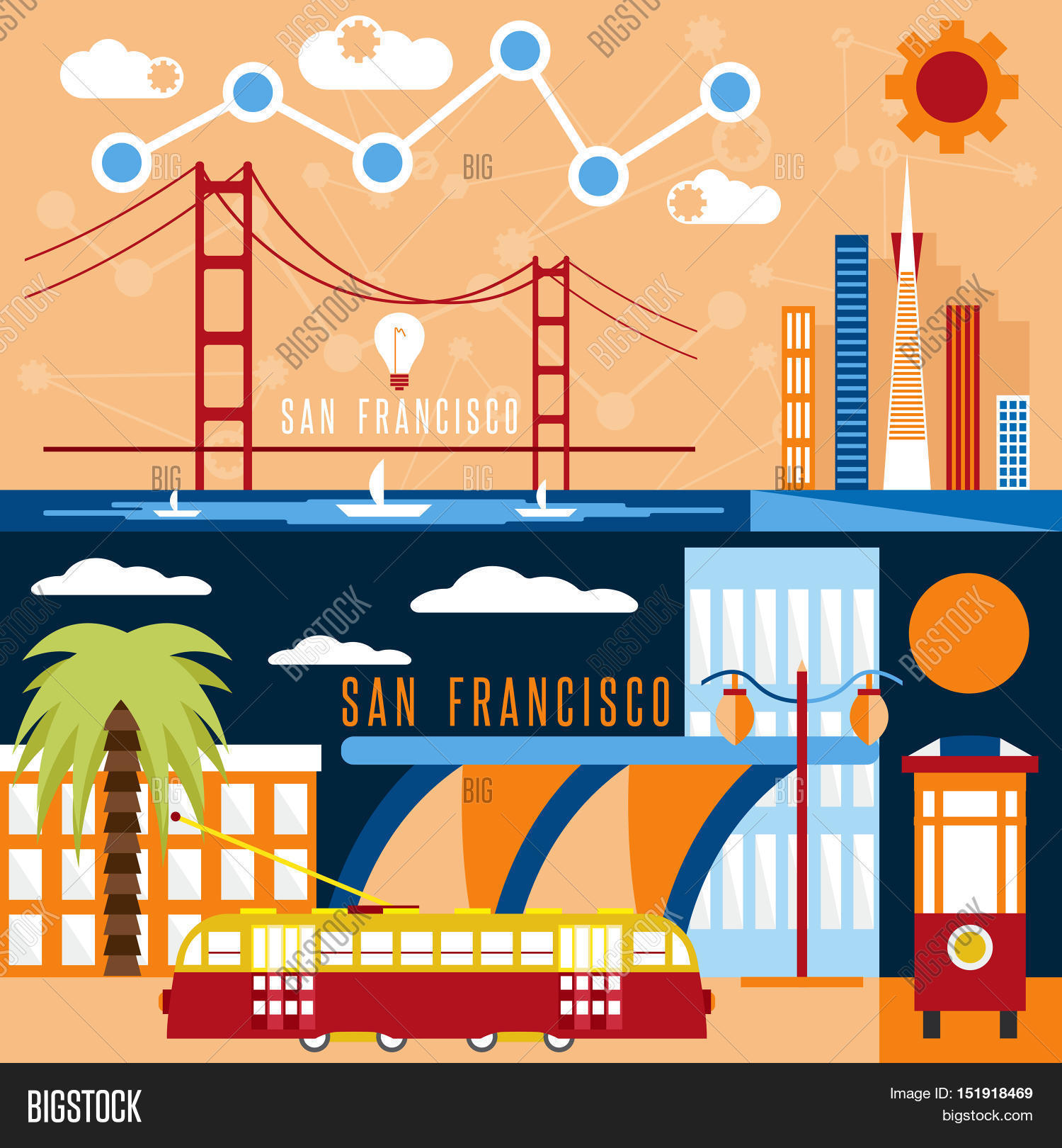 San Francisco Vector & Photo (Free Trial) | Bigstock