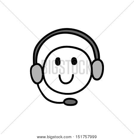 Headset Smiley Face Clip Art