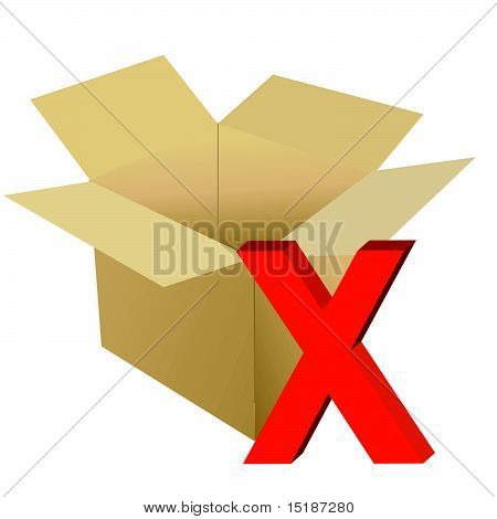 Cardboard X Mark Vector & Photo (Free Trial) | Bigstock