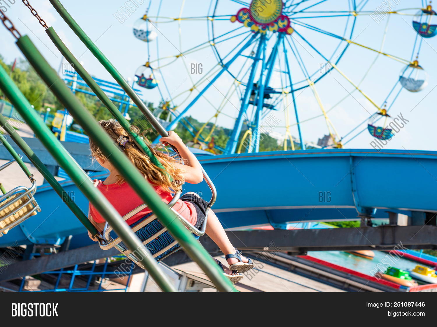 Girl Riding Carousel Image & Photo (Free Trial) | Bigstock