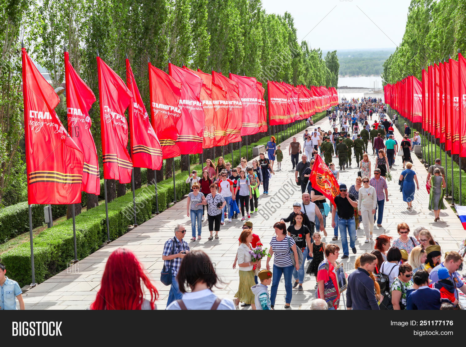 Road People Red Flags Image & Photo (Free Trial) | Bigstock