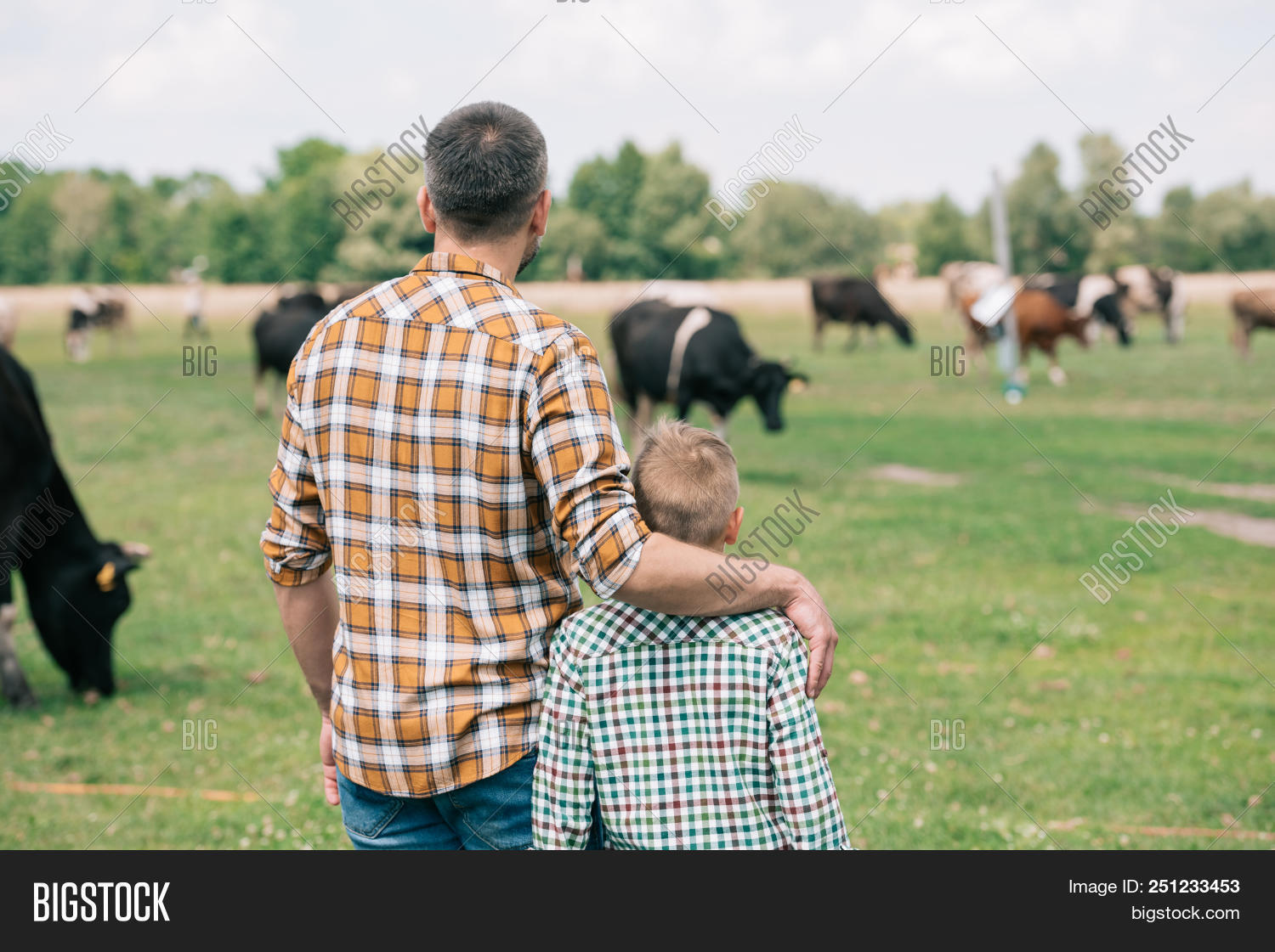 Back View Father Son Image & Photo (Free Trial) | Bigstock