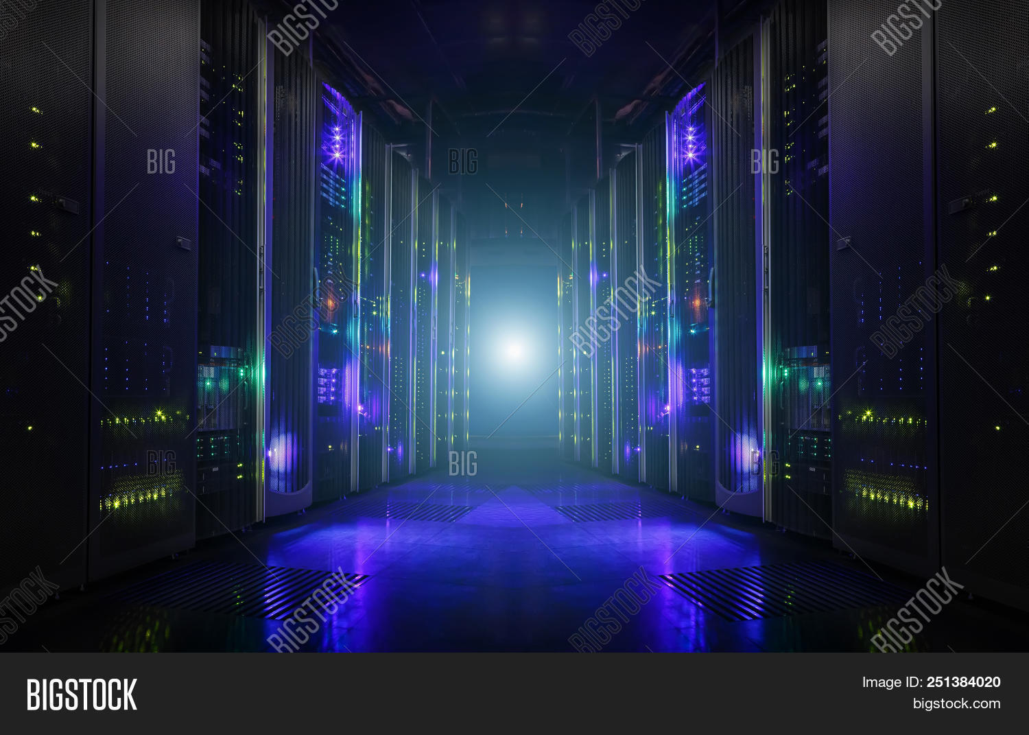 Dark Server Room Data Image & Photo (Free Trial) | Bigstock