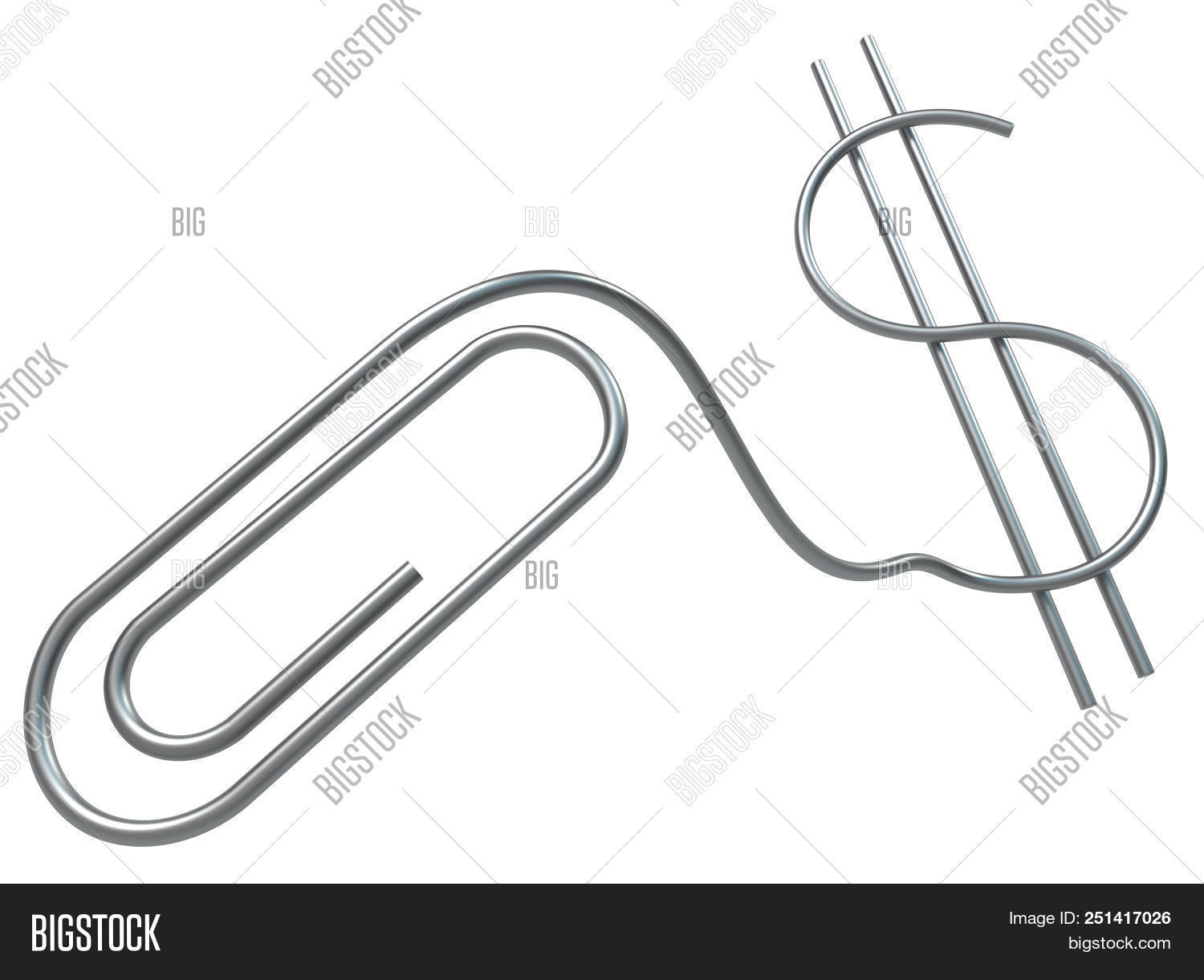 Metal Paperclip Dollar Image & Photo (Free Trial) | Bigstock