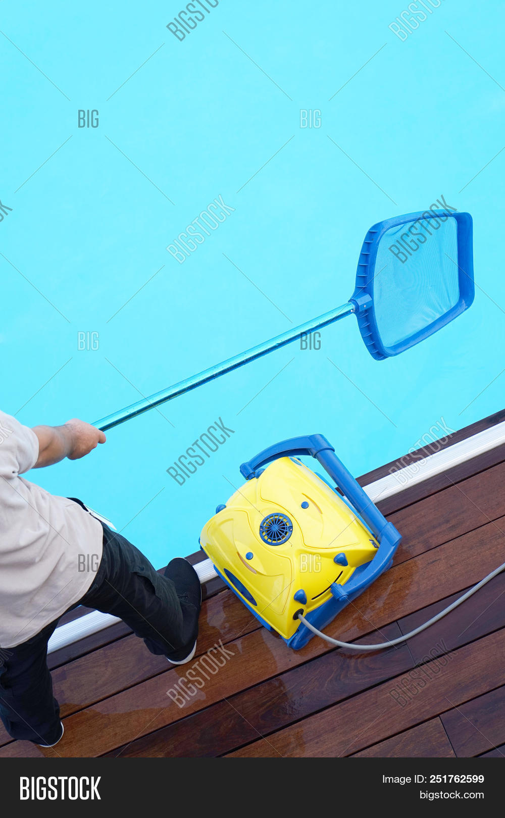 Pool Cleaner During Image & Photo (Free Trial) | Bigstock