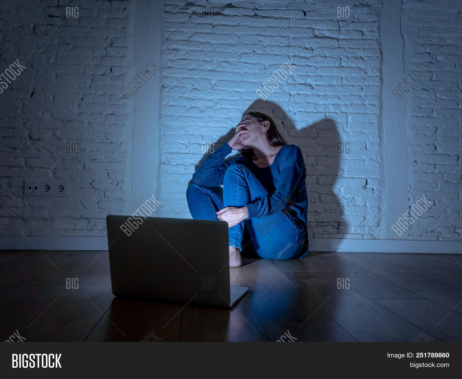 Sad Scared Female Image & Photo (Free Trial) | Bigstock