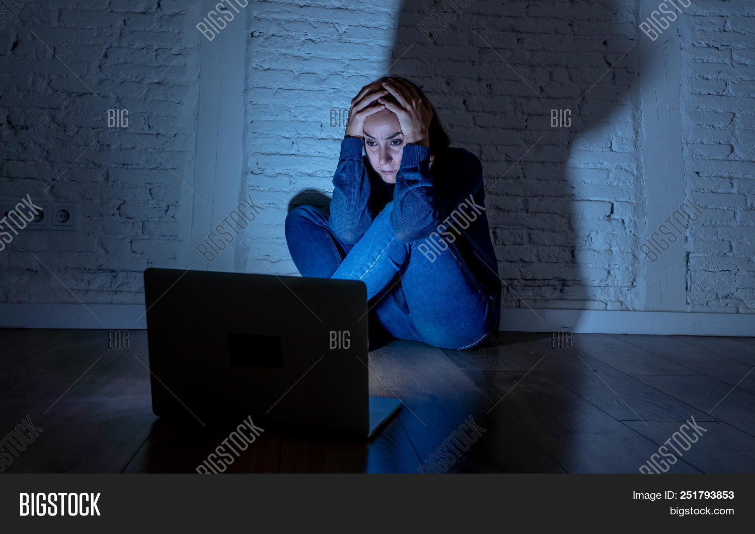 Sad Scared Female Image & Photo (Free Trial) | Bigstock